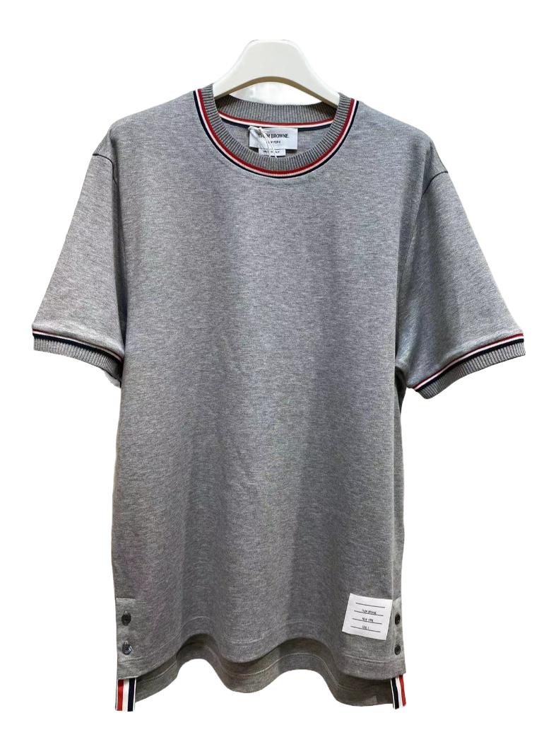 THOM BROWNE Thom Browne Milan Striped Crewneck T-Shirt